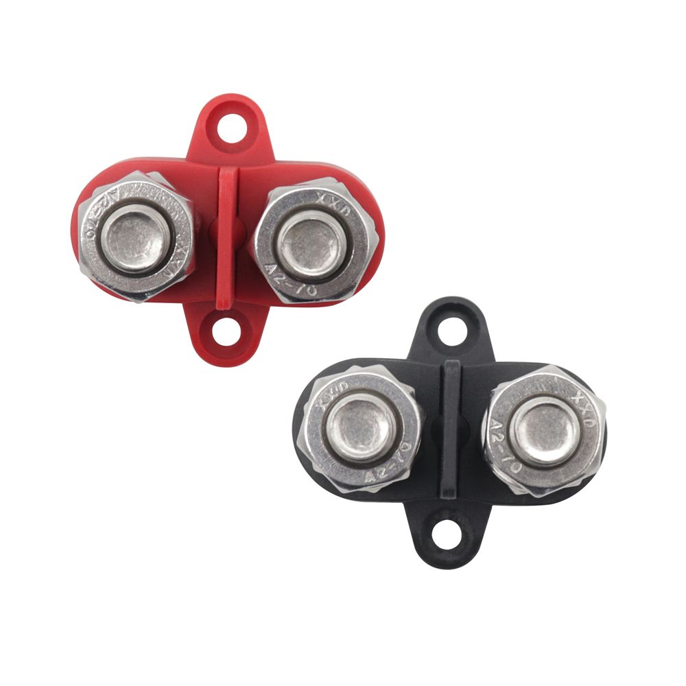 Dual Terminal Stud / 2-way screw connection with removable insulation ...